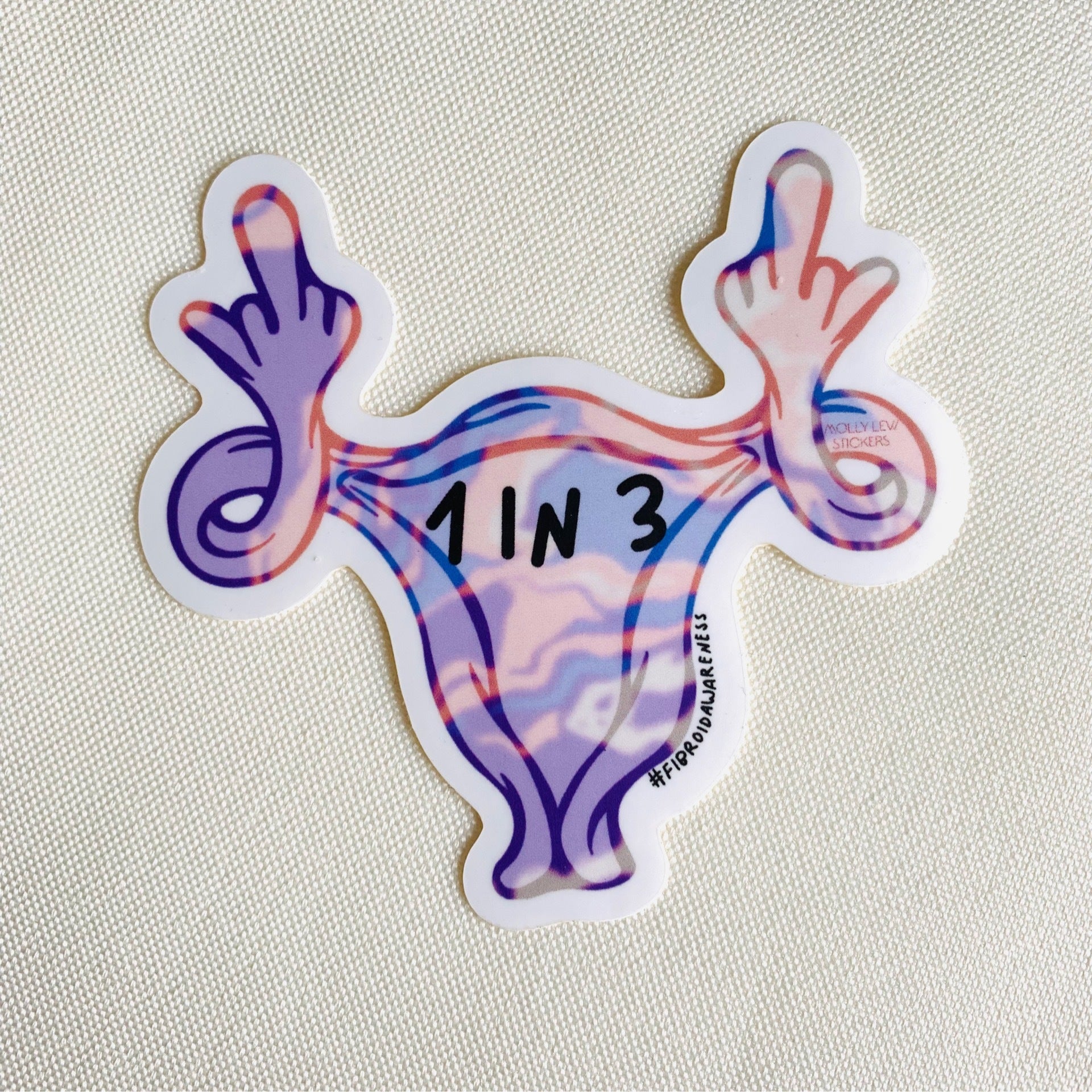 Fibroid Awareness | Molly Lew Stickers